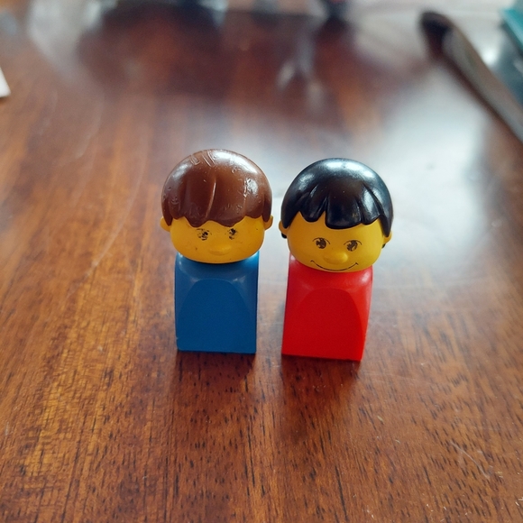 Lego | Toys | Vintage Lego Mini Figs Boy Girl Blue Red | Poshmark